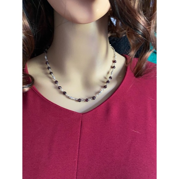Silipada | Jewelry | Vintage Silpada Garnet Necklace Makers Mark 925 ...